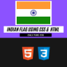 Create Indian Flag Using HTML and CSS