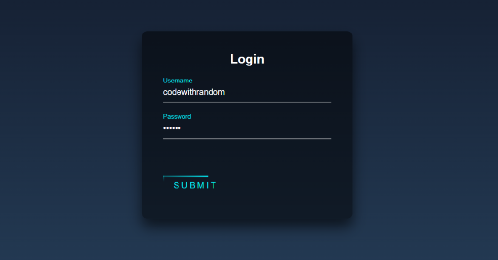 Animated Login Form Using HTML and CSS (Source Code)