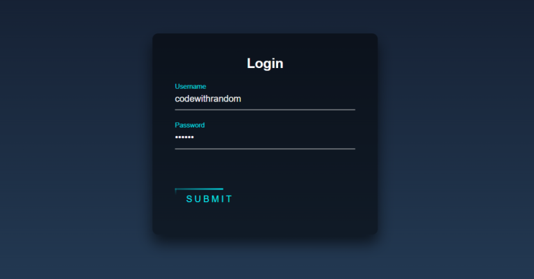 Animated Login Form Using HTML and CSS (Source Code)