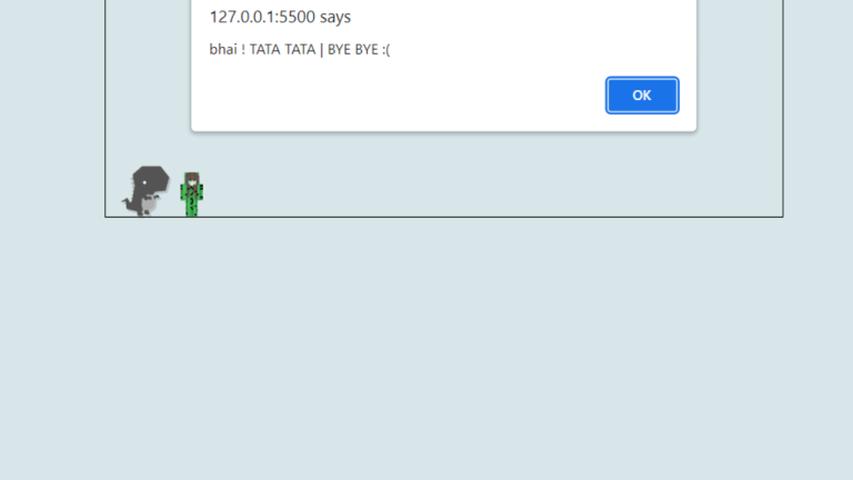Dinosaur Game Using Javascript Dino Game Source Code