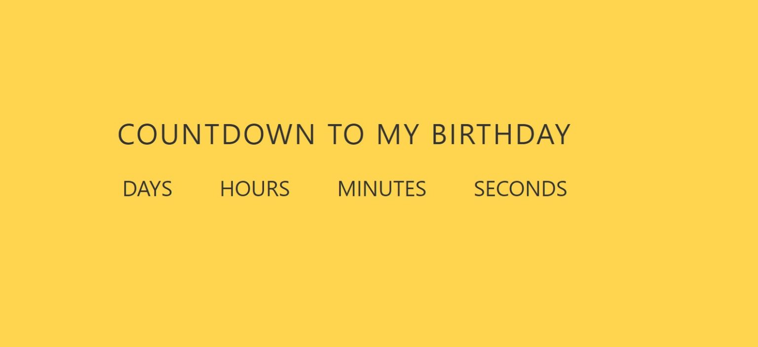 Simple Countdown Timer Using Html And Javascript Code 1317