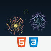 Fireworks Animation Using Html Css | Firework Fire Animation