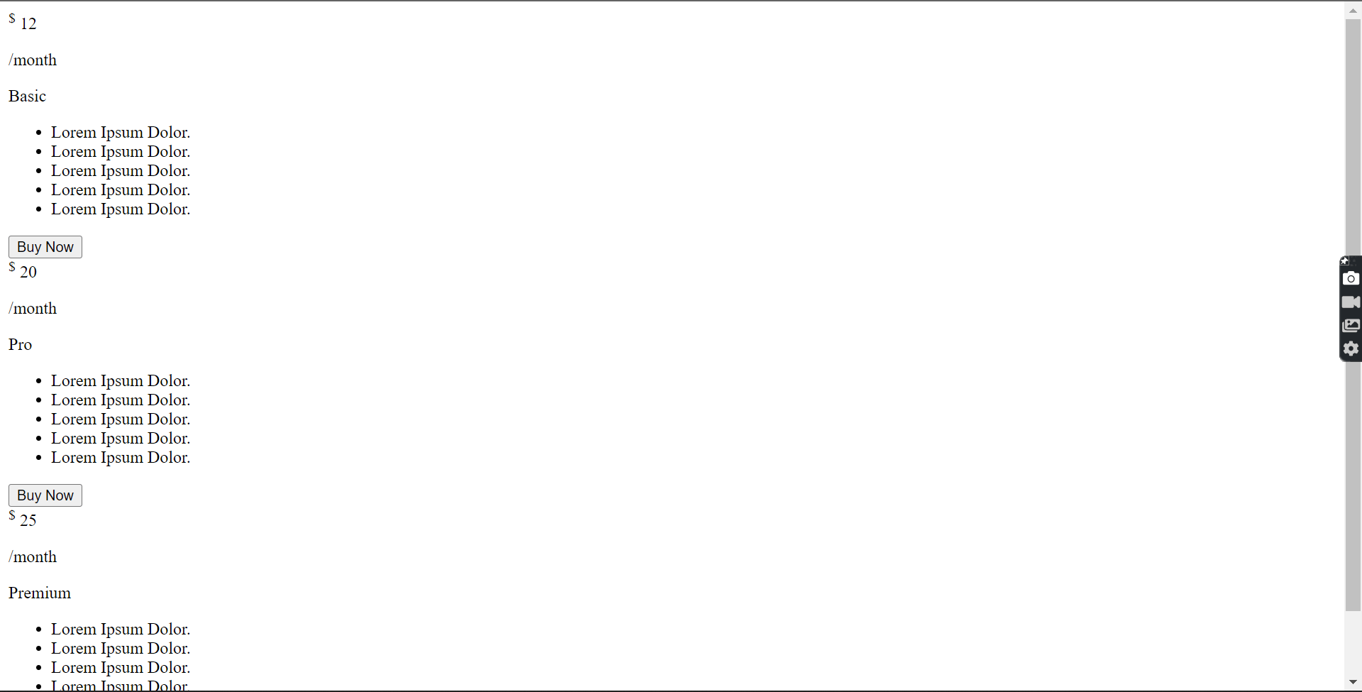 Responsive Pricing Card Design Using HTML and CSS