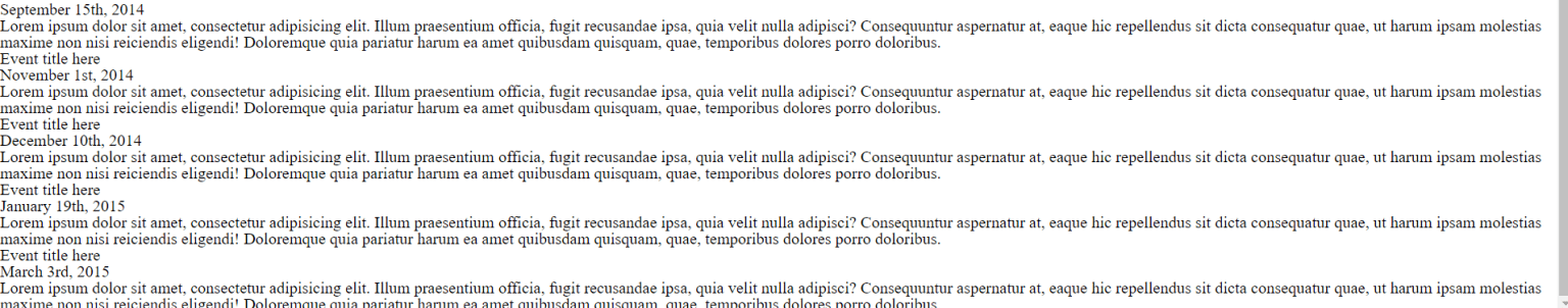 Horizontal Timeline Using Html Css Javascript Source Code