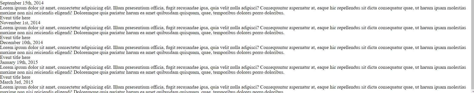 Horizontal Timeline Using Html Css Javascript Source Code