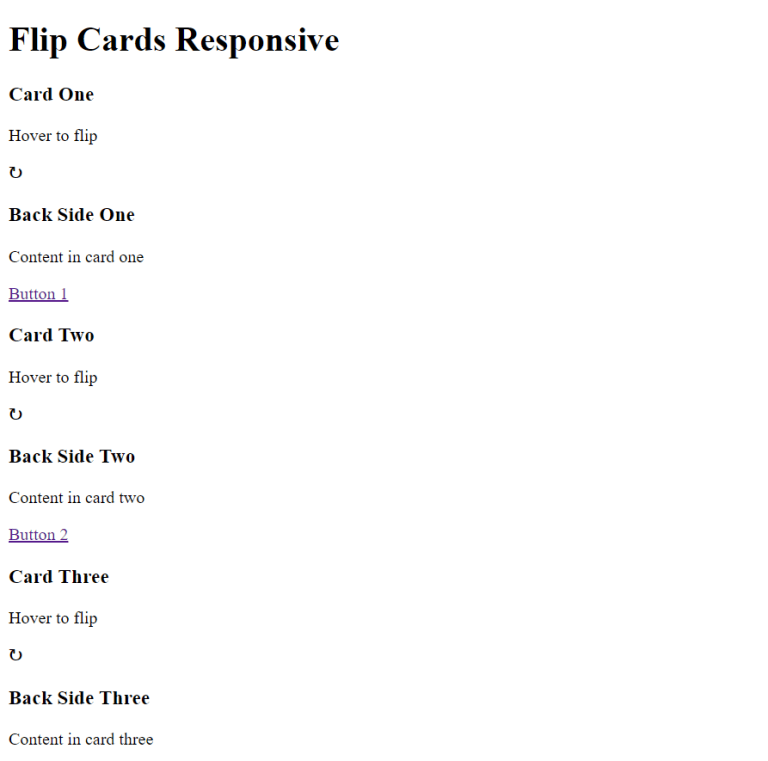 Create Multiple Flip Card Responsive Using HTML and CSS Create Multiple Flip Card Responsive Using HTML and CSS