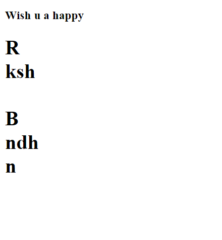 Raksha Bandhan Wishes Using Html Css Code