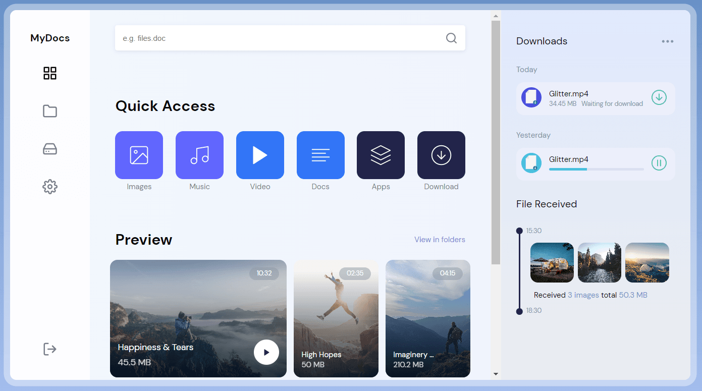 Create File Sharing App with JavaScript With Source Code