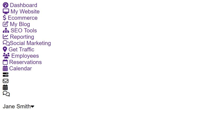 Simple Dashboard Using HTML and CSS (Source Code)