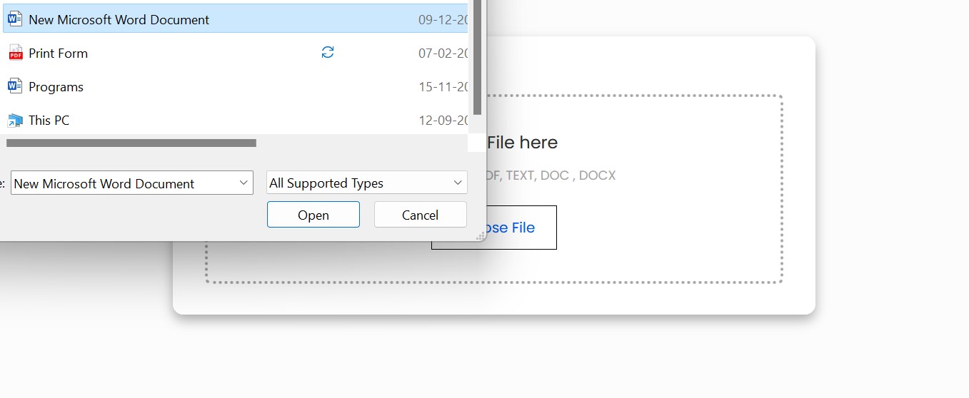 Upload File On Button Click With Preview Using Javascript