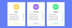 Create a Responsive Pricing Table Using HTML and CSS Code