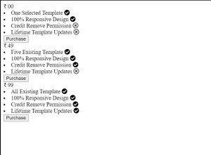 Create a Responsive Pricing Table Using HTML and CSS Code