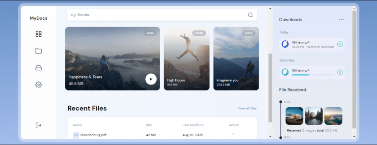 Create File Sharing App with JavaScript With Source Code