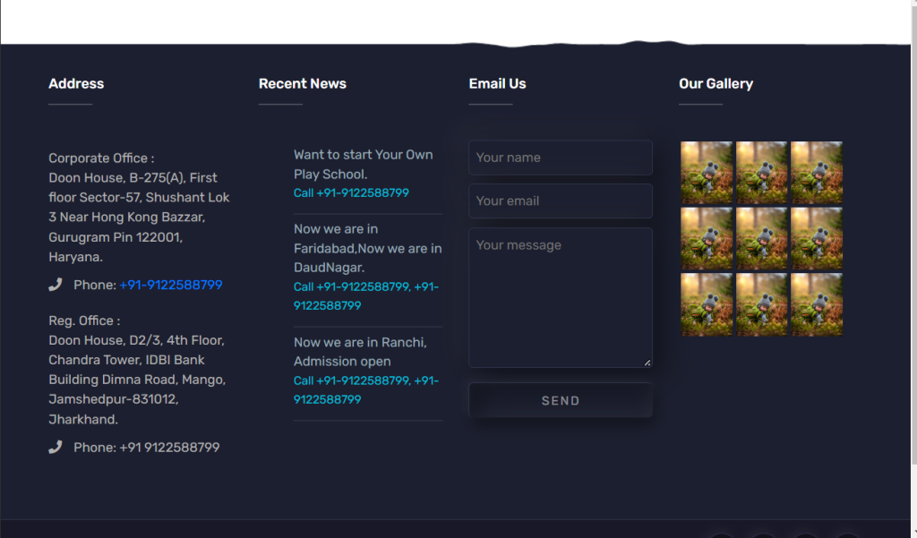 Create Responsive Footer HTML And CSS Template ( Source Code)