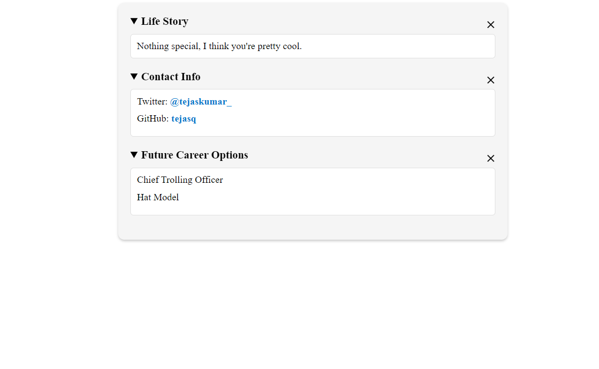 Expand/Collapse Using HTML Code Only