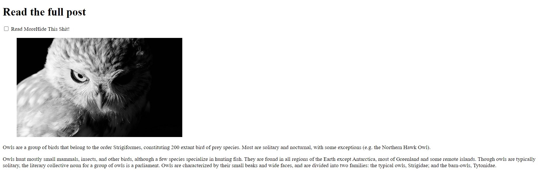 Create A Read More Button Using Html And Css Only 7869