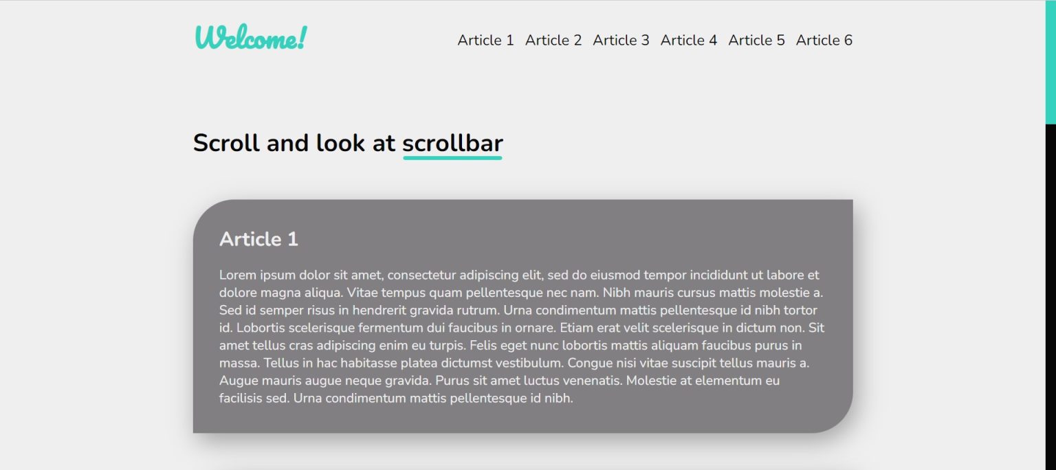 Create Custom Side Scrollbar Using Html And Css Source Code 4947