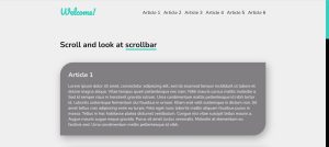 Create Custom Side Scrollbar Using HTML And CSS Source Code