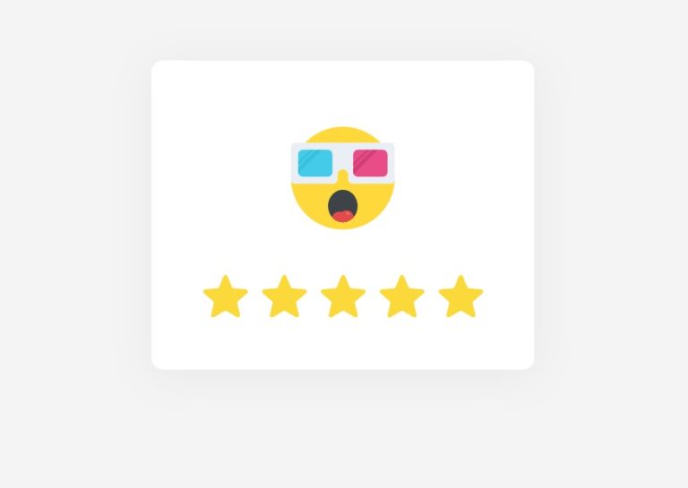 Create A 5 Star Rating With HTML And CSS Code
