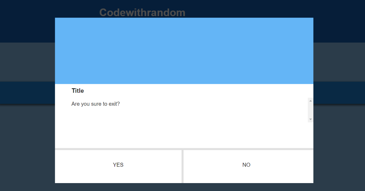 Create Automatic Popup Window Using HTML CSS JavaScript