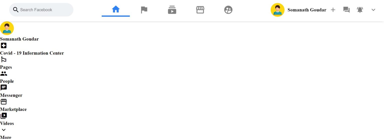 Facebook Clone Website Using Html And Css With Source Code