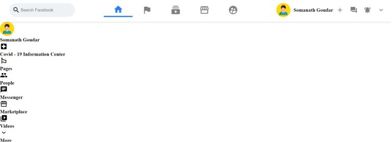 Facebook Clone Website Using HTML & CSS With Source Code