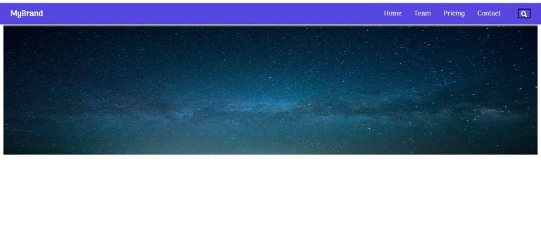 Responsive Navbar With Search Bar Box Using Html And Css