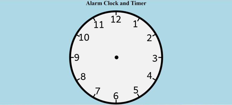 How To Create An Alarm Clock Using HTML, CSS, & JavaScript?