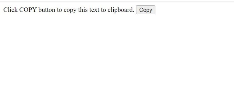 Create Copy Text To The Clipboard Using Javascript