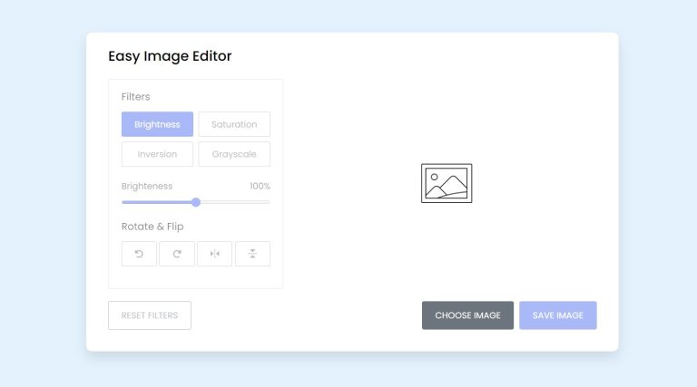 Creating A Image Editor Using Html And Javascript Source Code