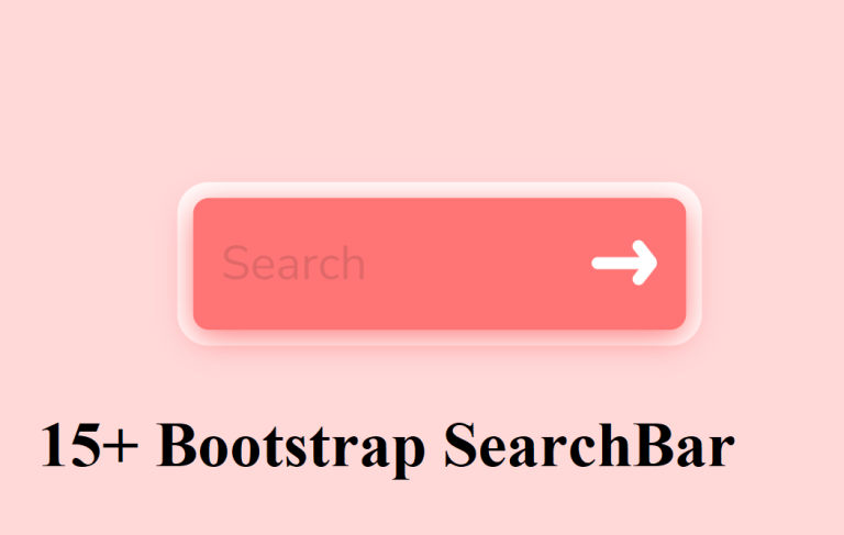 17 Bootstrap Search Bar