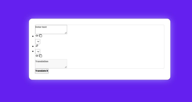 Language Translator JavaScript Code For Website