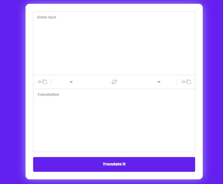 Language Translator JavaScript Code For Website
