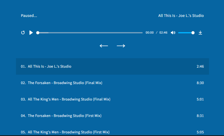 15+ Music Players Using JavaScript [ Demo + Code ]