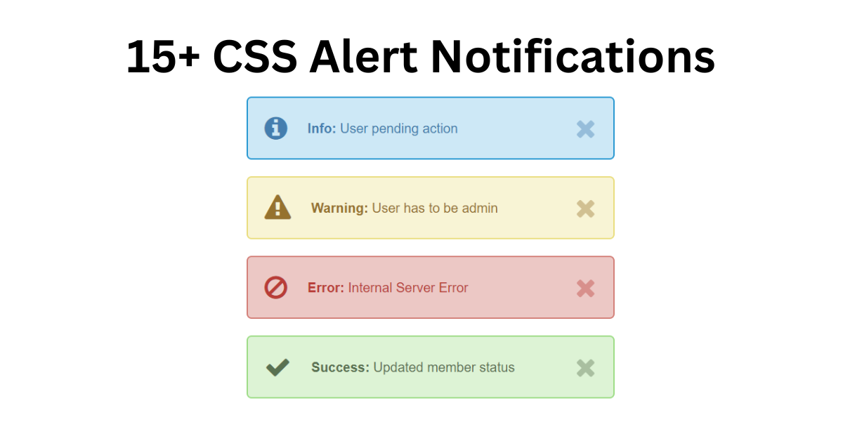 15 CSS Alert Notifications Demo With Code 