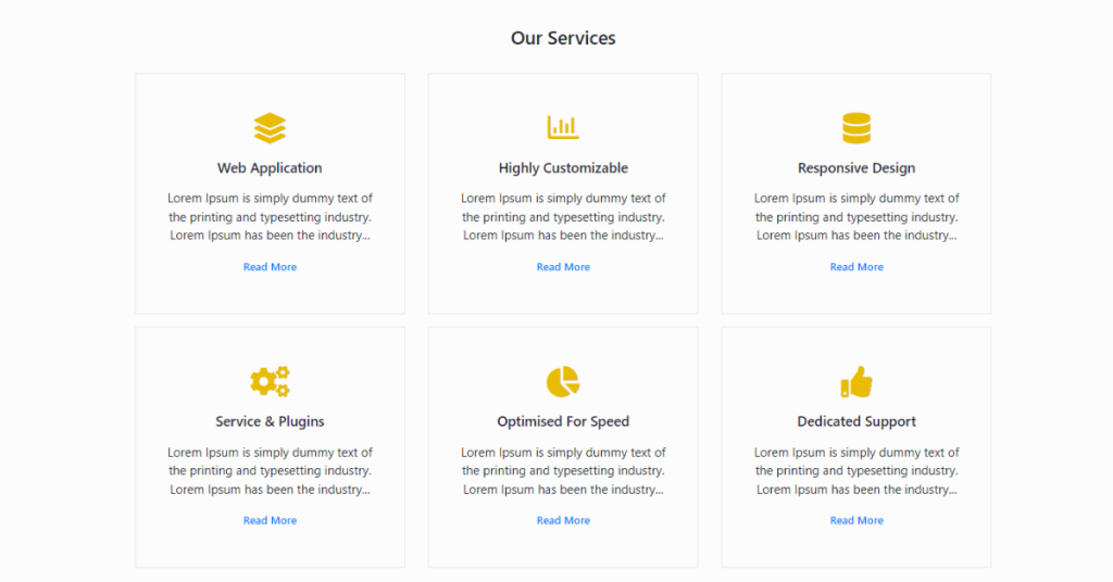 Creating Our Services Pagesection Design Using Html And Css