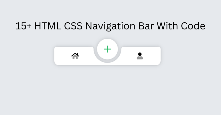 15 Html Css Navigation Bar With Code
