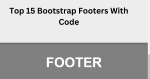 Top 15 Bootstrap Footers With Code