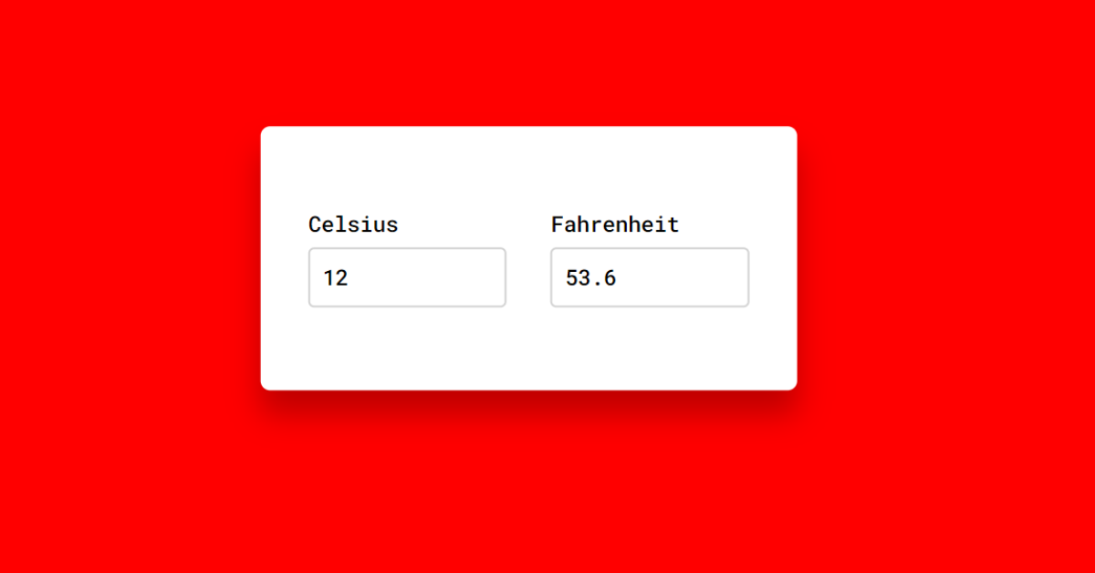 Temperature Converter Website Using Html Css And Javascript