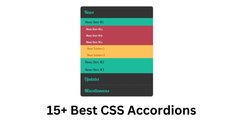 15 Best Css Accordions 3434