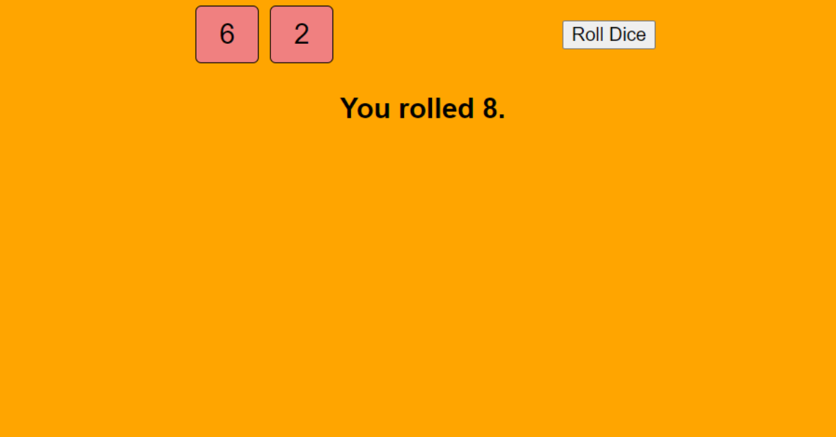 How To Build Dice Game Using JavaScript Free Source Code 