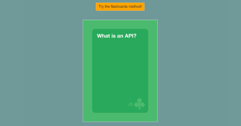 Flashcards Using Html And Javascript With Code 6398