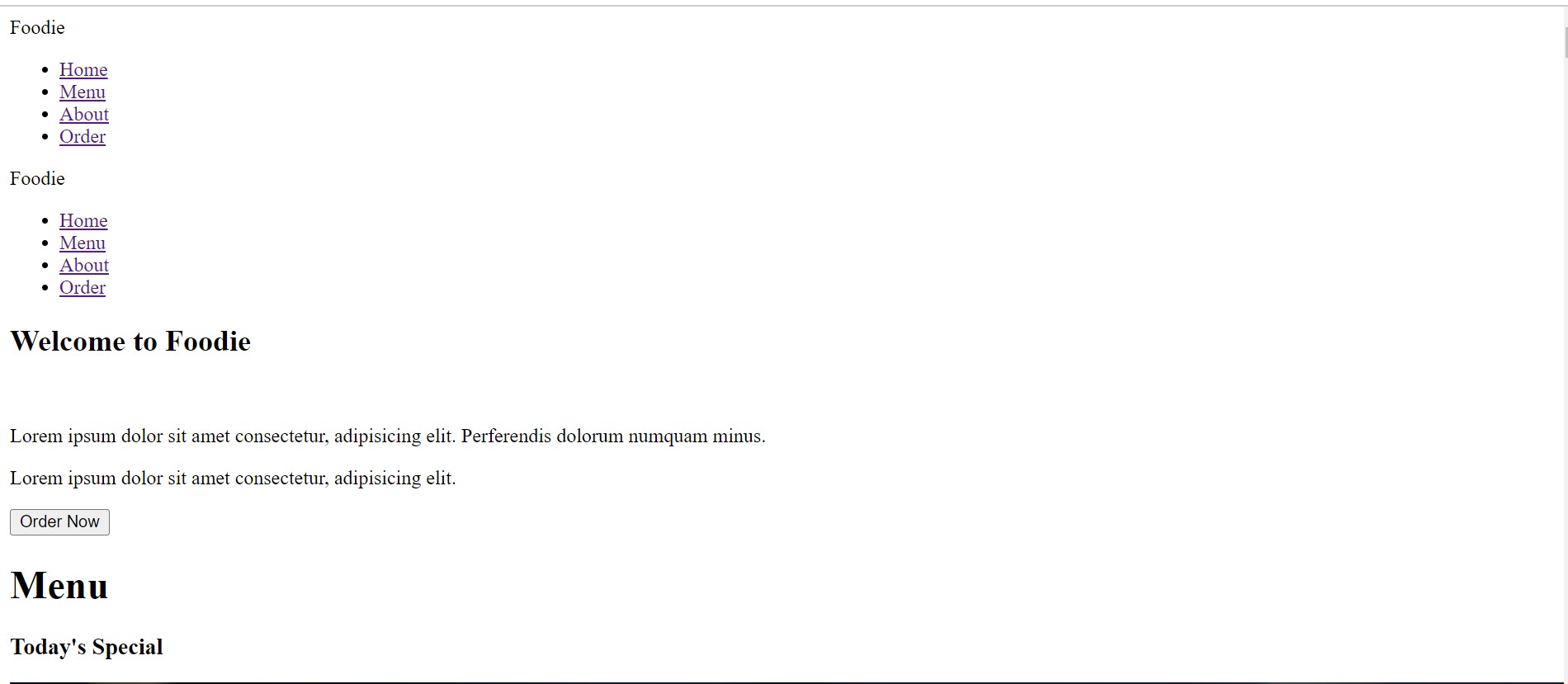 Restaurant Website Using Html And Css With Source Code