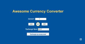 Currency Converter Using HTML,CSS JavaScript (Source Code)