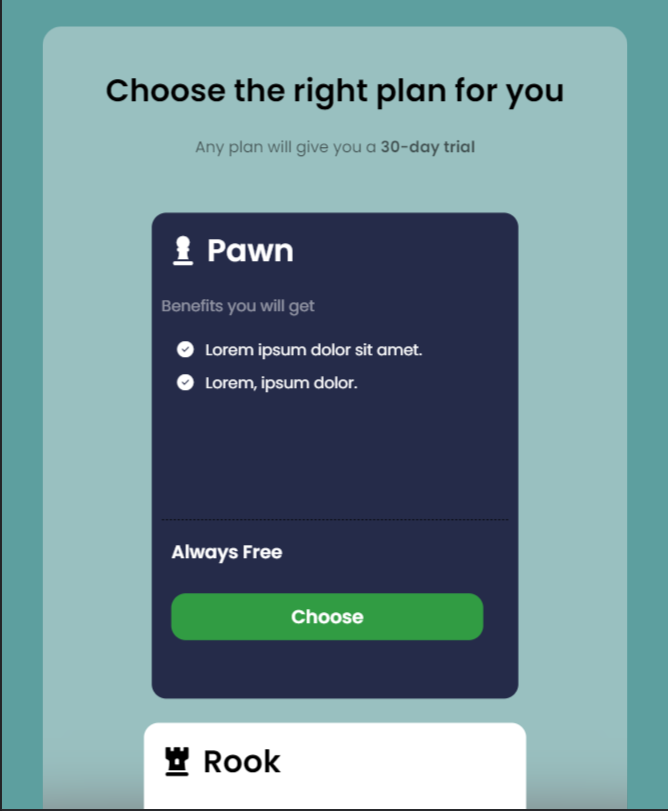 Pricing Table Examples With 3 Choices Using Htmland Css 8420