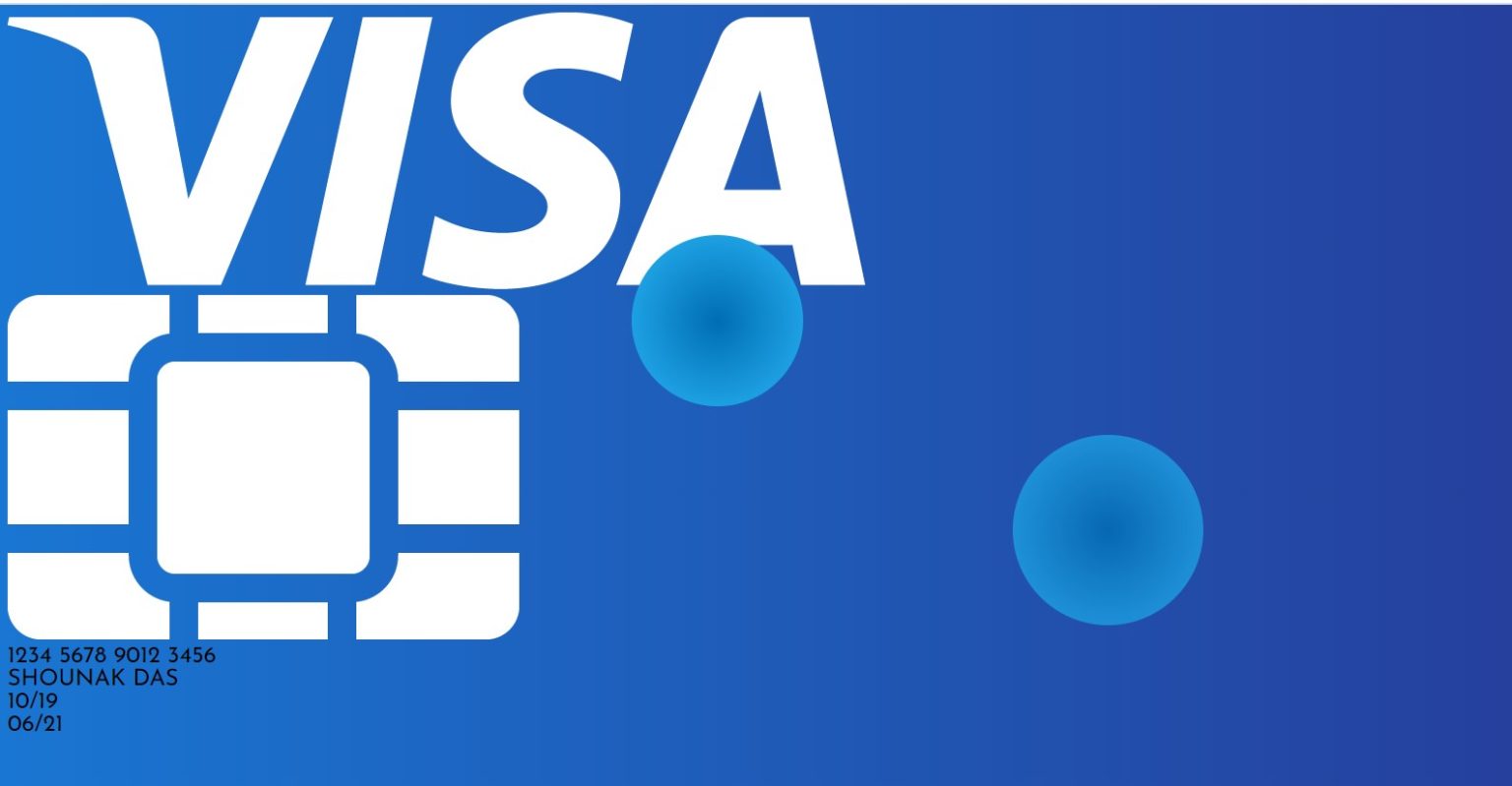 Glassmorphism Debit/Credit Card Using HTML & CSS