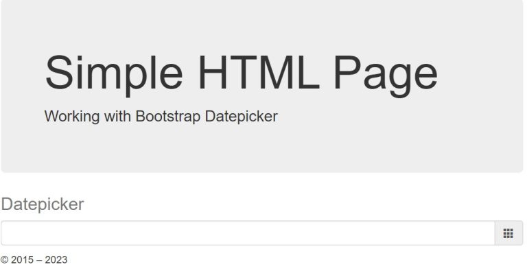28+ Bootstrap Date Picker (Demo + Code)