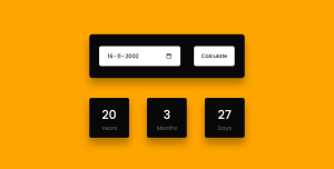 Age Calculator Using HTML,CSS and JavaScript (Source Code)