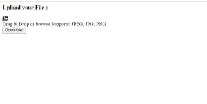 Drag and Drop File Upload With Preview Using JavaScript Code