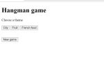 Hangman Game Using HTML ,CSS and JavaScript